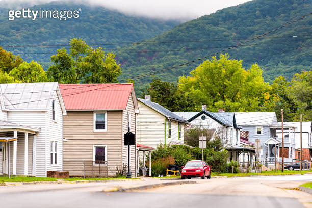 Buena Vista, Virginia small countryside rural town in Blue Ridge ...