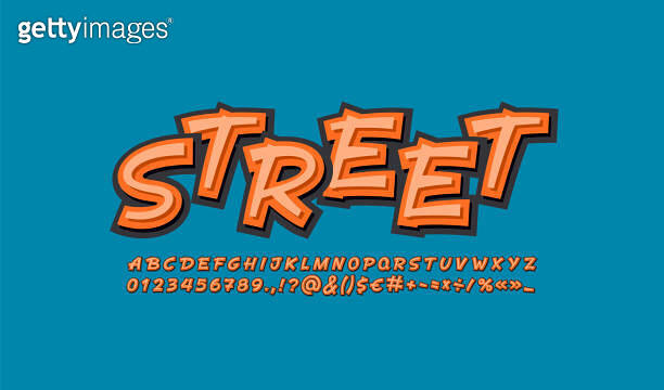 Comic handwritten font, script alphabet, calligraphy cursive typeface ...