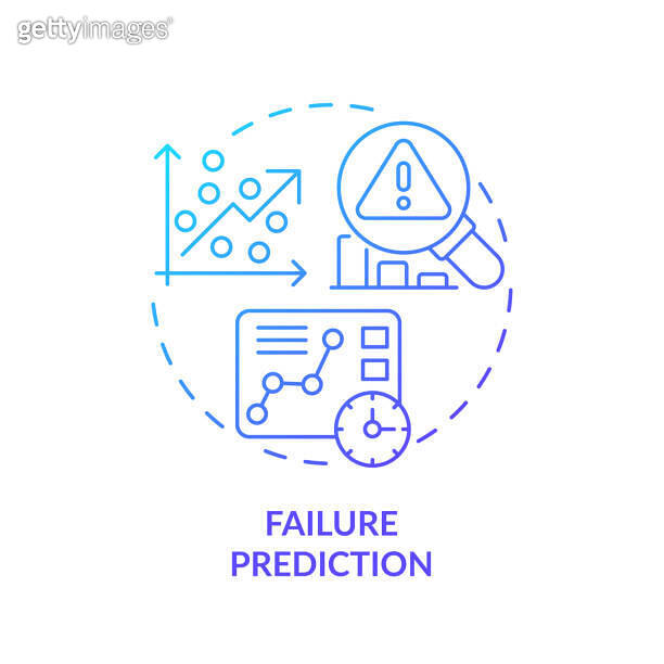 2D gradient thin linear icon failure prediction concept 이미지 (1716411079 ...