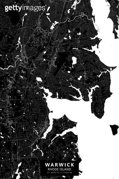 Warwick, Rhode Island, USA Vector Map 이미지 (1554227254) - 게티이미지뱅크