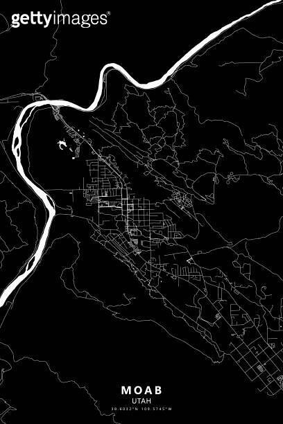 Moab, Utah, USA Vector Map (1895772919) 일러스트, 무료 일러스트 - 게티이미지뱅크