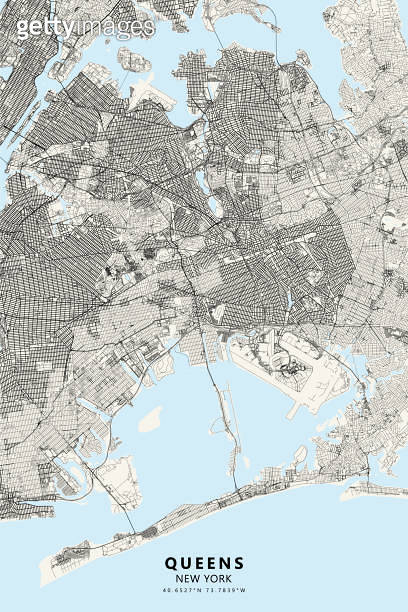 Queens, New York, USA Vector Map 이미지 (1494931564) - 게티이미지뱅크