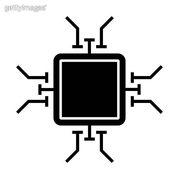 Chip icon. Modern chip pictogram. Trendy symbol for mobile apps and ...