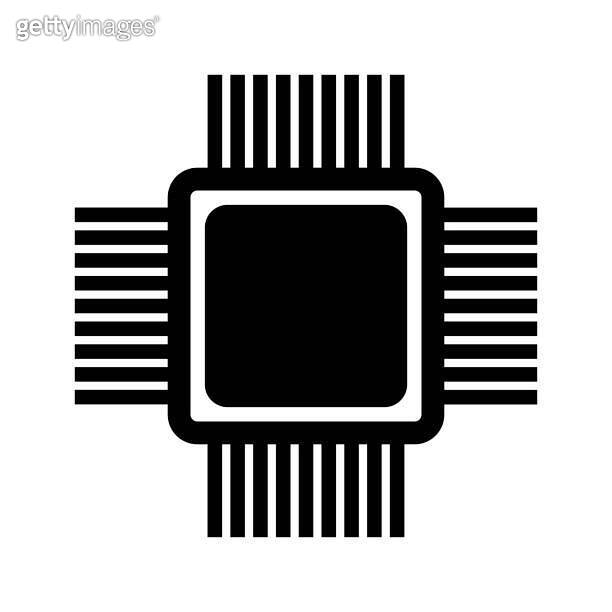 Chip icon. Modern chip pictogram. Trendy symbol for mobile apps and ...
