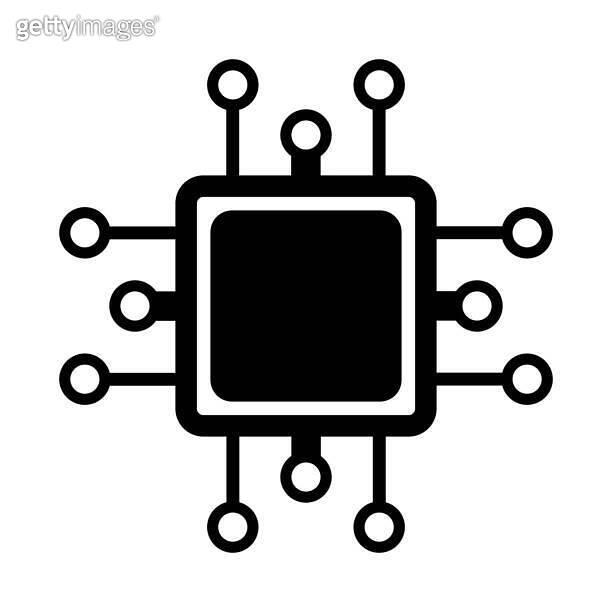 Chip icon. Modern chip pictogram. Trendy symbol for mobile apps and ...