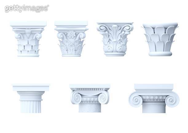 Set of classical architectural capitals of columns 이미지 (1847712960 ...