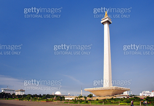 Merdeka Square and the National Monument - Monas tower, the center of ...