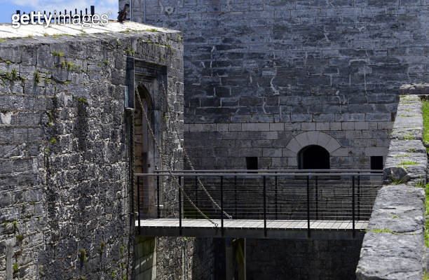 Fort St. Catherine - moat and bridge, St. George's Island, Bermuda ...