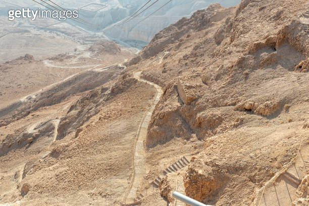 The snake path is a hiking path that leads along the mountainside to ...