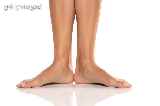 Front view of beautifully cared women's legs and feet (1456870640) - 게티 ...