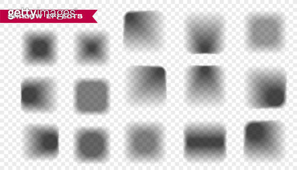 decorative square shape shadow effect in collection (1493633195) 일러스트 ...