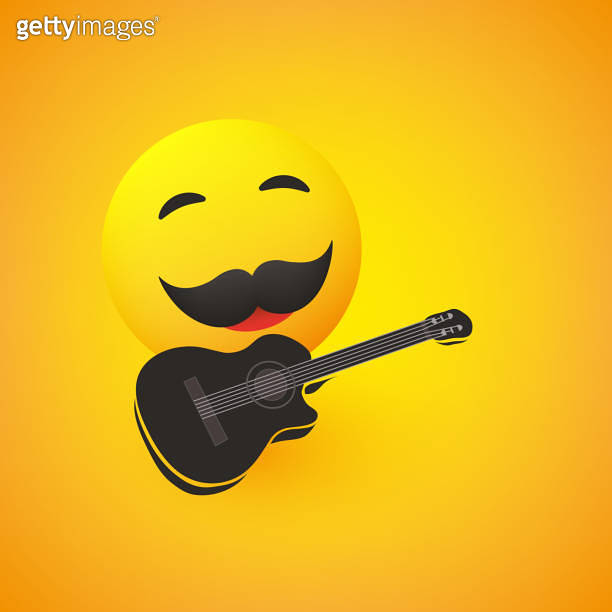 Emoji with Guitar Design (1462593579) 일러스트, 무료 일러스트, 아이콘, 무료 아이콘 - 게티이미지뱅크