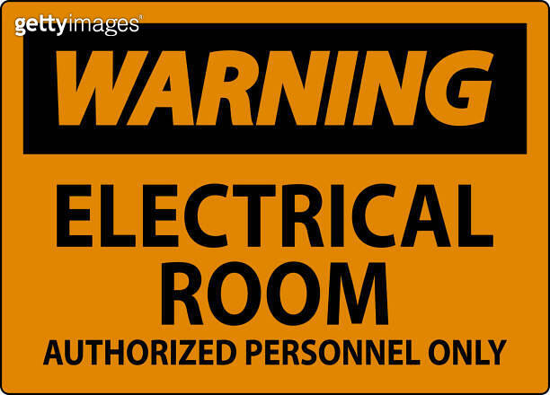Warning Sign Electrical Room - Authorized Personnel Only (1632628288 ...