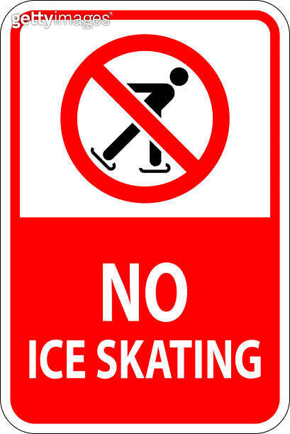 No Ice skating Sign 이미지 (1792064283) - 게티이미지뱅크