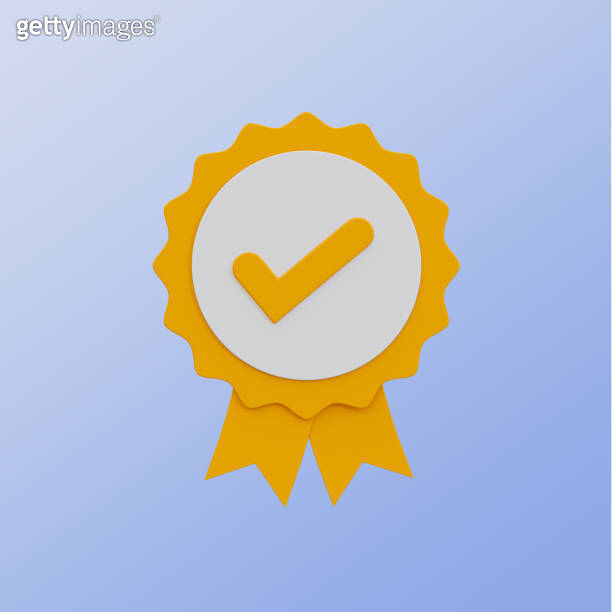 3d minimal check mark symbol. correct sign. certified icon. approved ...