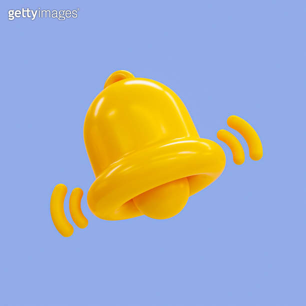 3d minimal turn-on notification concept. New update reminder. New ...