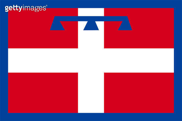 Flag of Piedmont (Regions of Italy, Italian Republic) Piemonte or ...