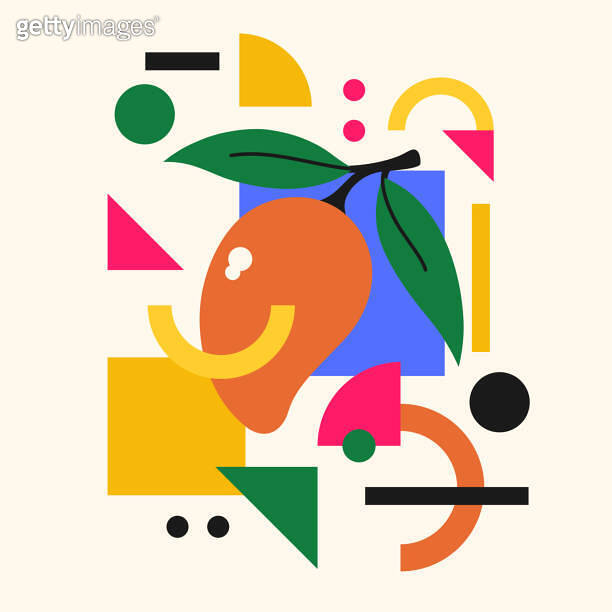 Vector graphics in a minimalistic fashionable style with geometric ...