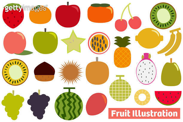Simple fruit illustration set (1530224465) 일러스트, 무료 일러스트, 아이콘, 무료 아이콘 ...