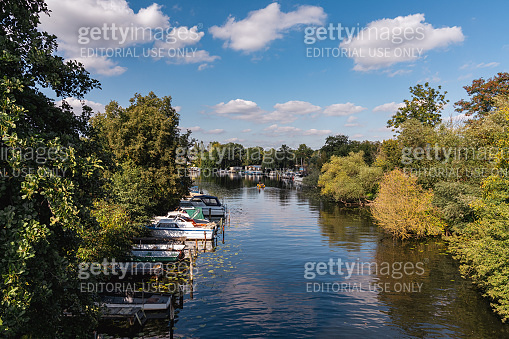 Walk along the Spree River in Berlin-Koepenick, Germany 이미지 (1882567544 ...