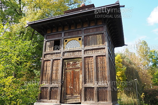 Rehabilitation center with sulfur and iron mineral waters. An old ...