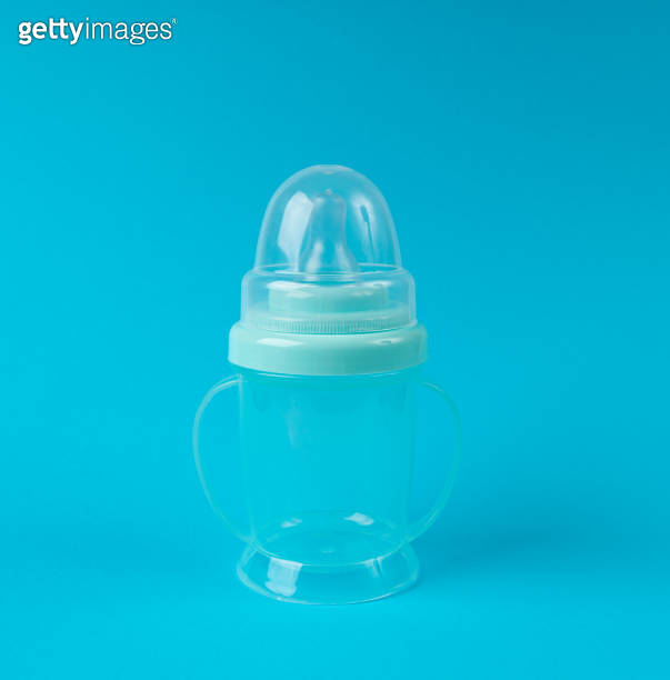 Baby Cup, Blue Baby Bottle with Pacifier, Little Children Equipment ...