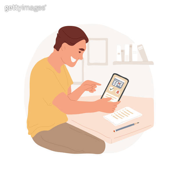 Set reminders isolated cartoon vector illustration. (1491279430) - 게티이미지뱅크