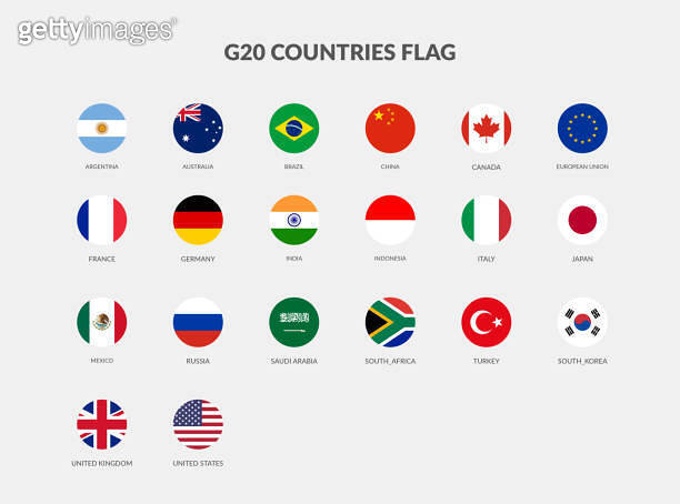 G20 countries flag icons collection (1564369681) 일러스트, 무료 일러스트, 아이콘, 무료 ...