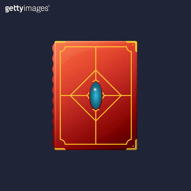 Game UI asset. Gaming user interface book icon. vector illustration ...