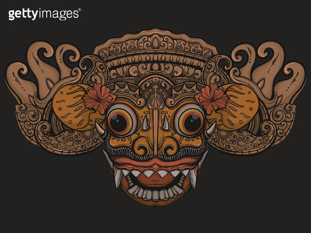 Traditional Balinese Barong Tiger 2 (1498765469) 일러스트, 무료 일러스트 - 게티이미지뱅크