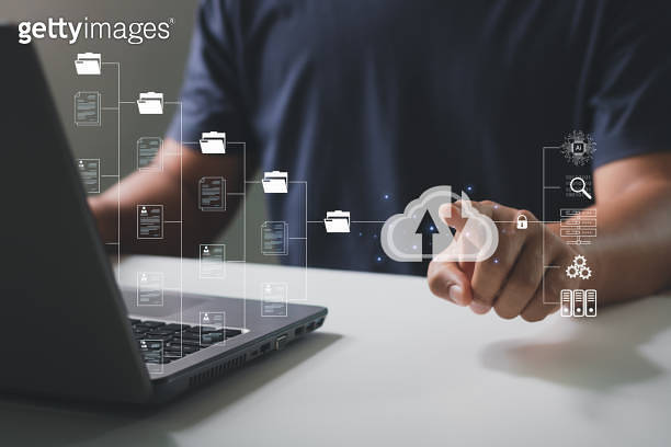 File sharing isometric. Exchange information and data with internet ...