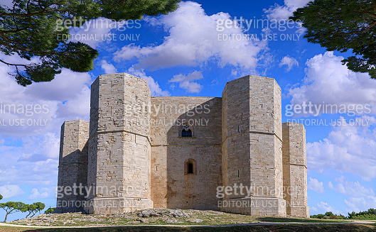 View of Castel del Monte, a unique masterpiece of medieval architecture ...