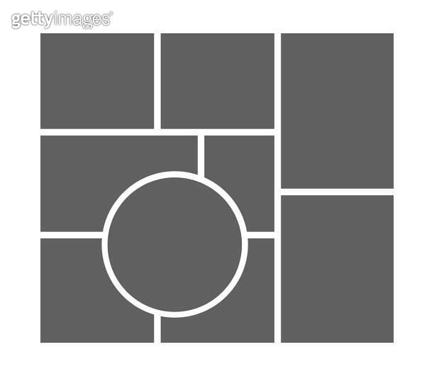 Photo collage. Layout frame. Vector concept poster 이미지 (1751574593 ...