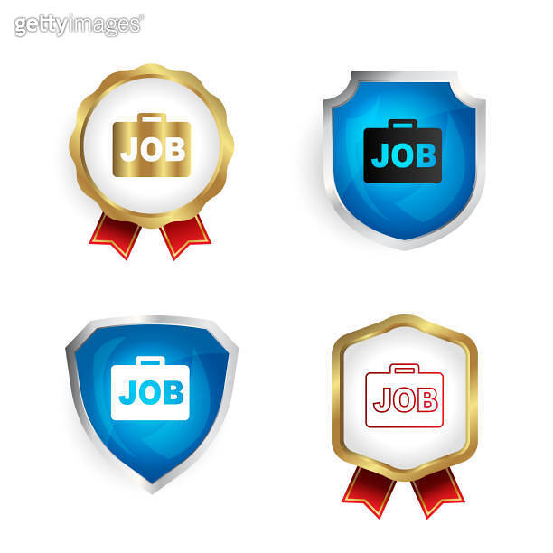 Abstract Job Badge and Label Collection 이미지 (1512314773) - 게티이미지뱅크