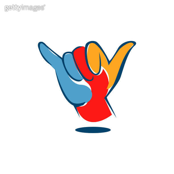 Shaka Sign Logo Vector Design: A Symbol of Aloha and Positive ...