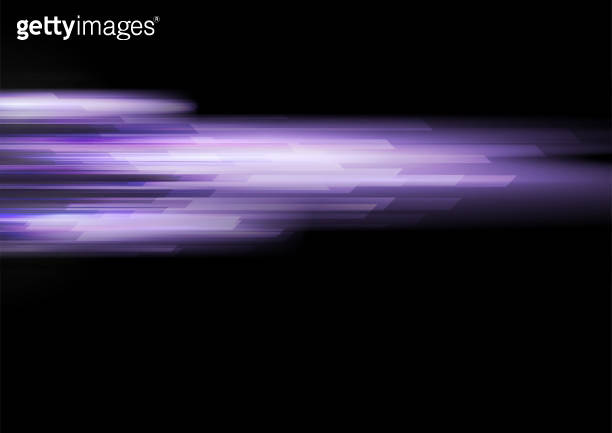 Glowing tech violet stripes on black background 이미지 (1625751852) - 게티이미지뱅크