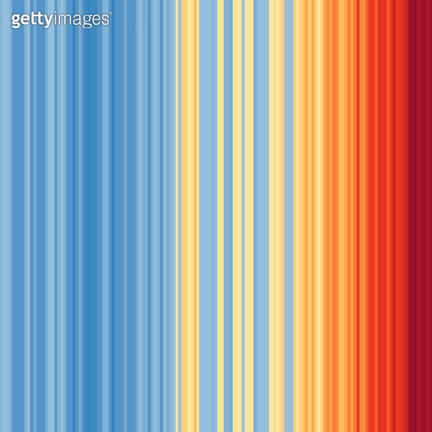 Pattern with warming stripes from Earth global average surface ...