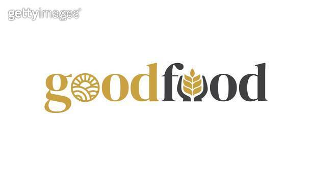 combination wordmark and iconography for healthy food, organic meals ...