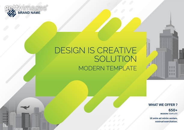 Template vector layout modern design, size horizontal 이미지 (1465461282 ...