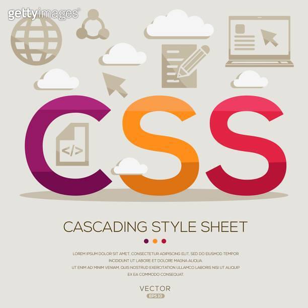 CSS _ Cascading Style Sheet 이미지 (1636473161) - 게티이미지뱅크 CSS _ Cascading Style Sheet 이미지 (1636473161) - 게티이미지뱅크