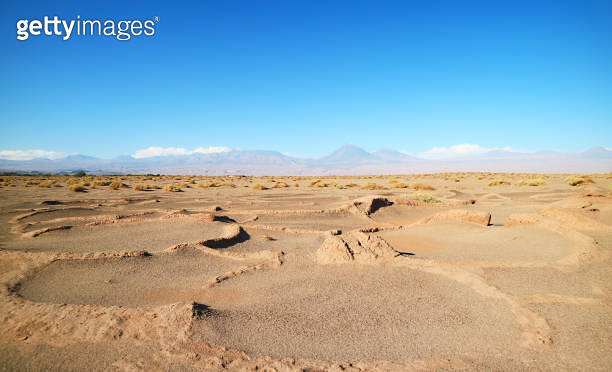 Structure of the Ancient Settlement of Tulor with Licancabur Volcano in ...