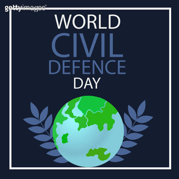 World civil defence day. Vector design for background, Poster, Banner ...