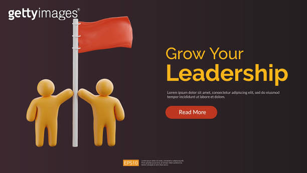 business partner and teamwork 3D icon illustration. Banner Business ...