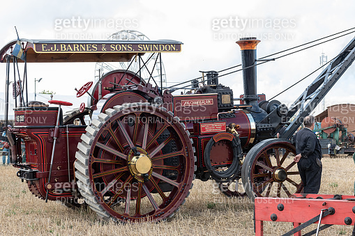 Burrell crane traction engine 이미지 (1454677459) - 게티이미지뱅크