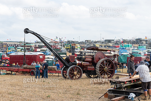 Burrell crane traction engine 이미지 (1454677060) - 게티이미지뱅크