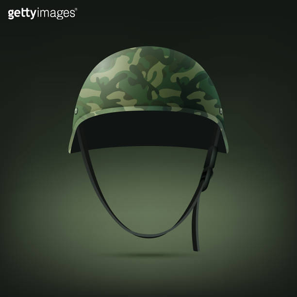 Vector 3d Realistic Military Helmet Closeup. Helmet, Army Symbol of ...