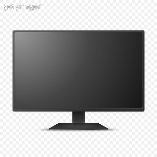 Vector 3d Realistic Modern TV Screen. Minimalistic Stylish Lcd Panel ...
