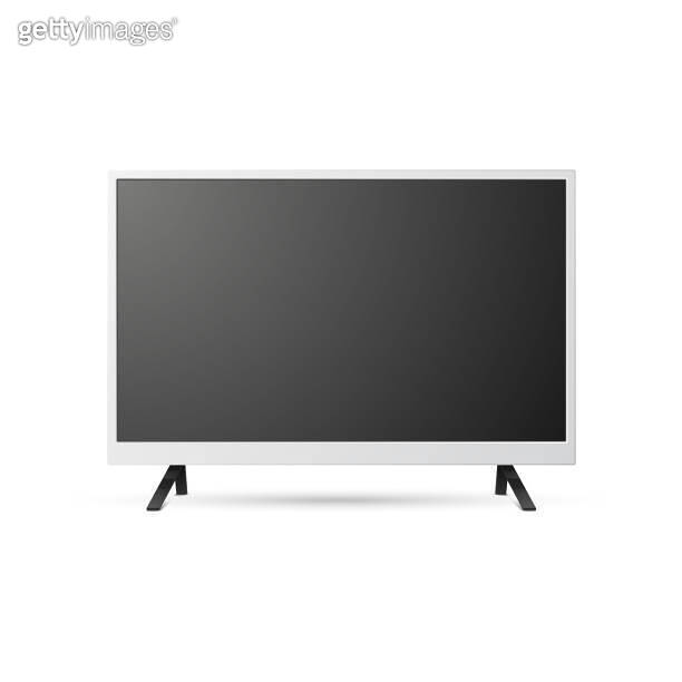 Vector 3d Realistic Modern TV Screen. Minimalistic Stylish Lcd Panel ...