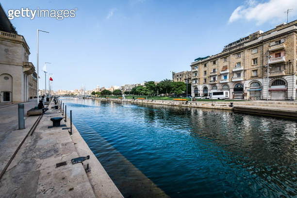 Beautiful Harbor At Bromla Waterfront In Cospicua, Malta (1783860461 ...