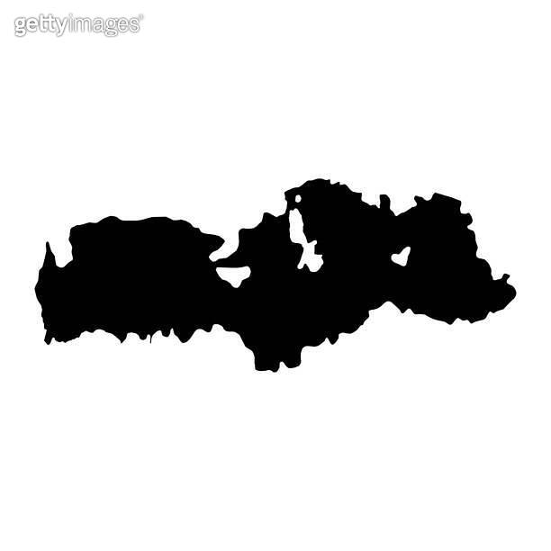 Batken region map, administrative division of Kyrgyzstan. Vector ...